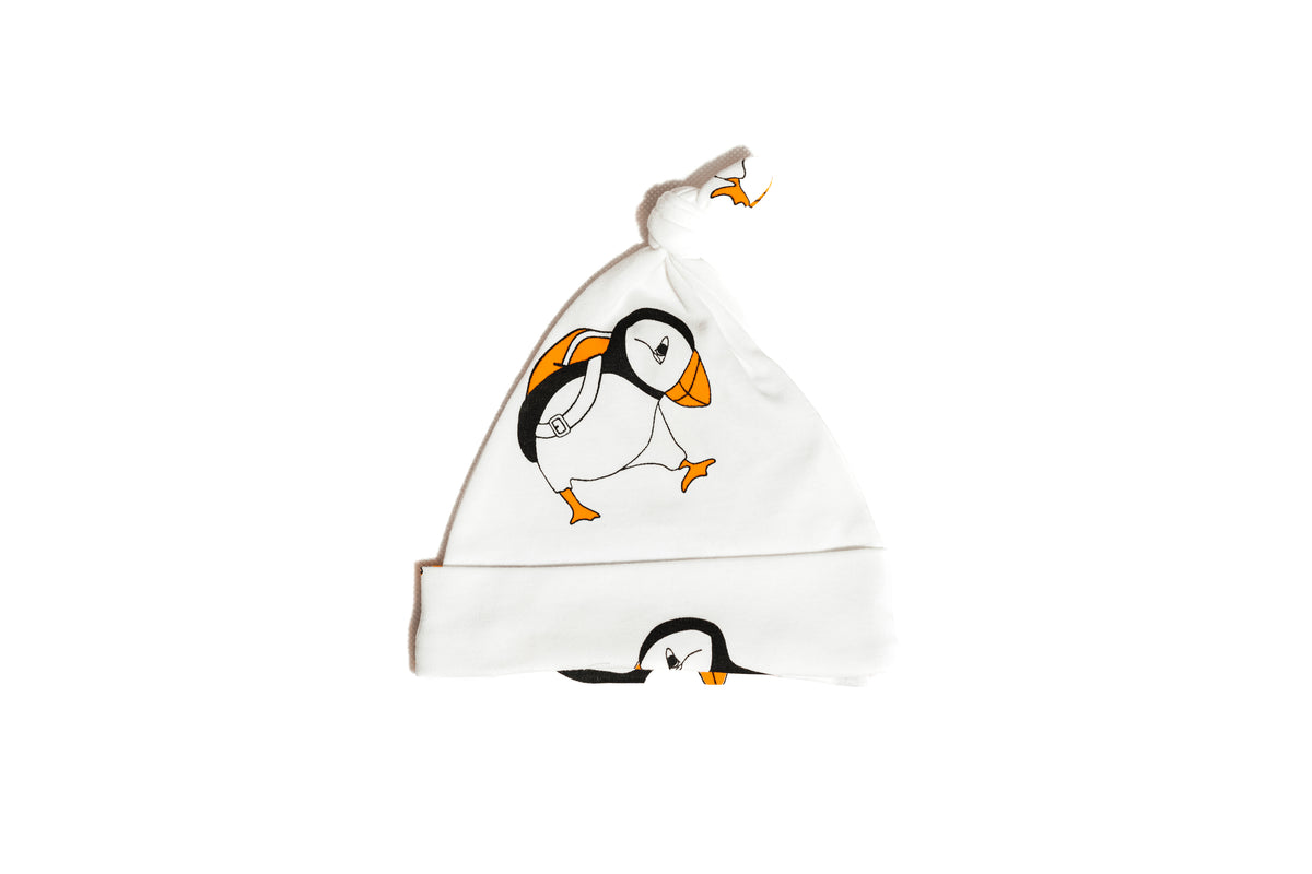 Puffin Top Knot Baby Hat – Doctor Mother Other